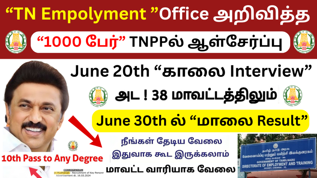 Tamil Nadu Private Job Fair 2025 - Sai Vikram Academy